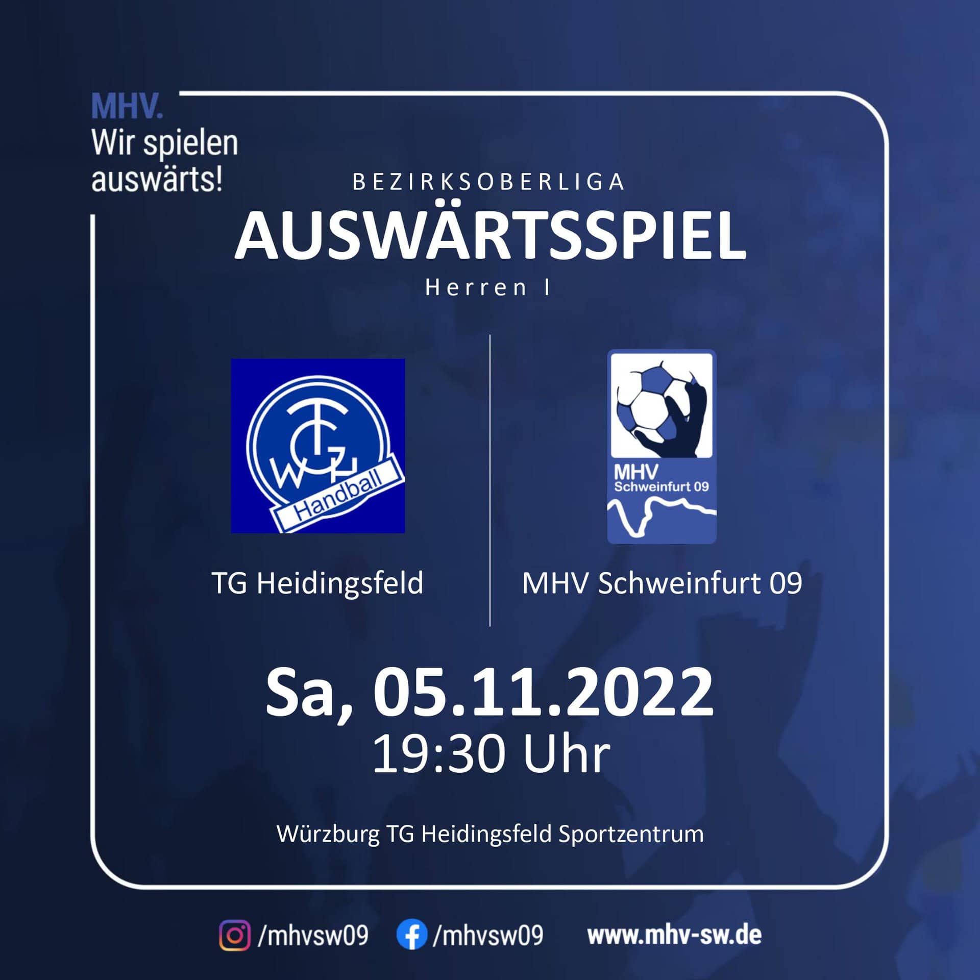 Vorbericht Herren I – TG Heidingsfeld vs. MHV Schweinfurt 09 am 03.11.2022 - MHV Schweinfurt 09 e.V.