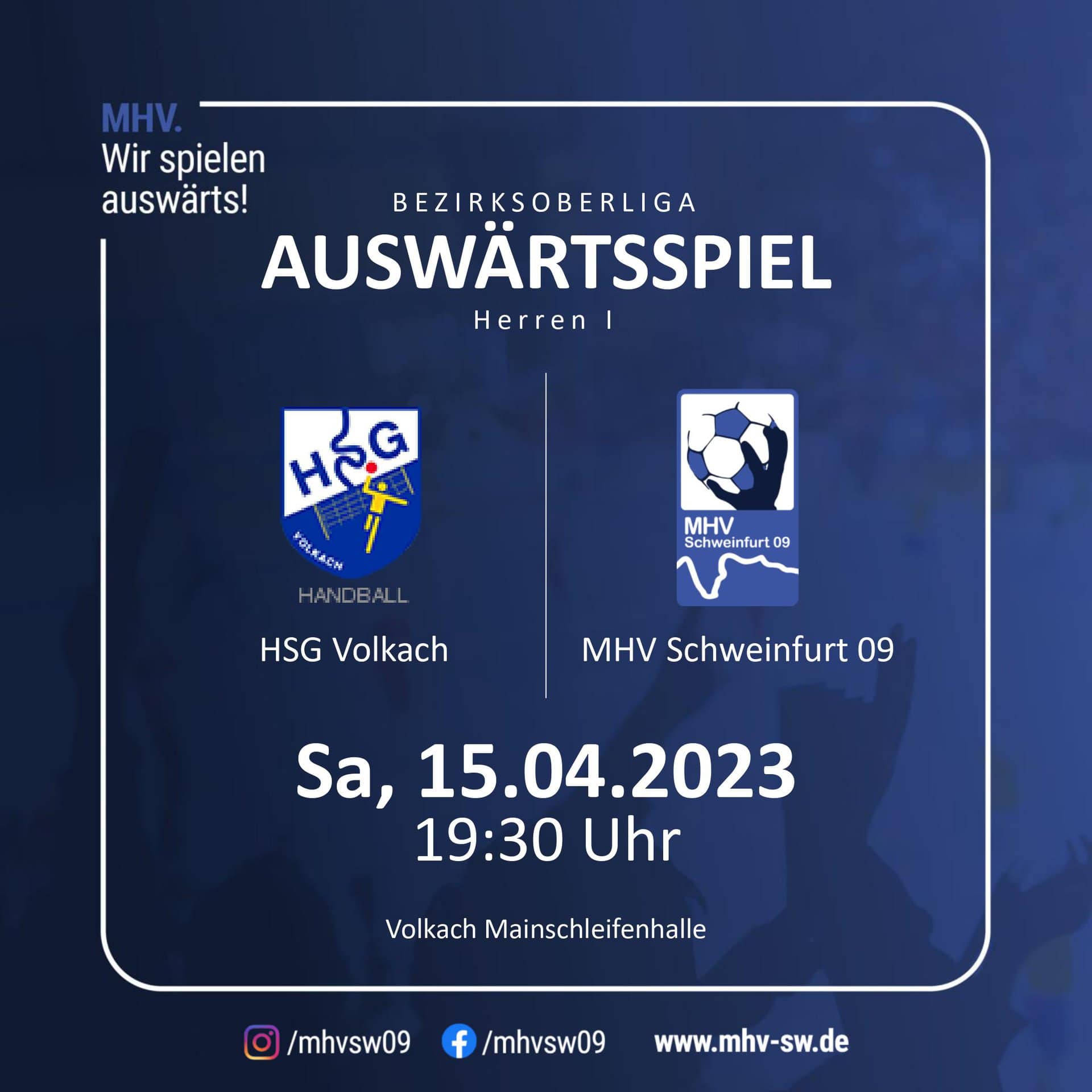 Vorbericht Herren I – BOL – HSG Volkach vs. MHV Schweinfurt 09 am 15.04 ...