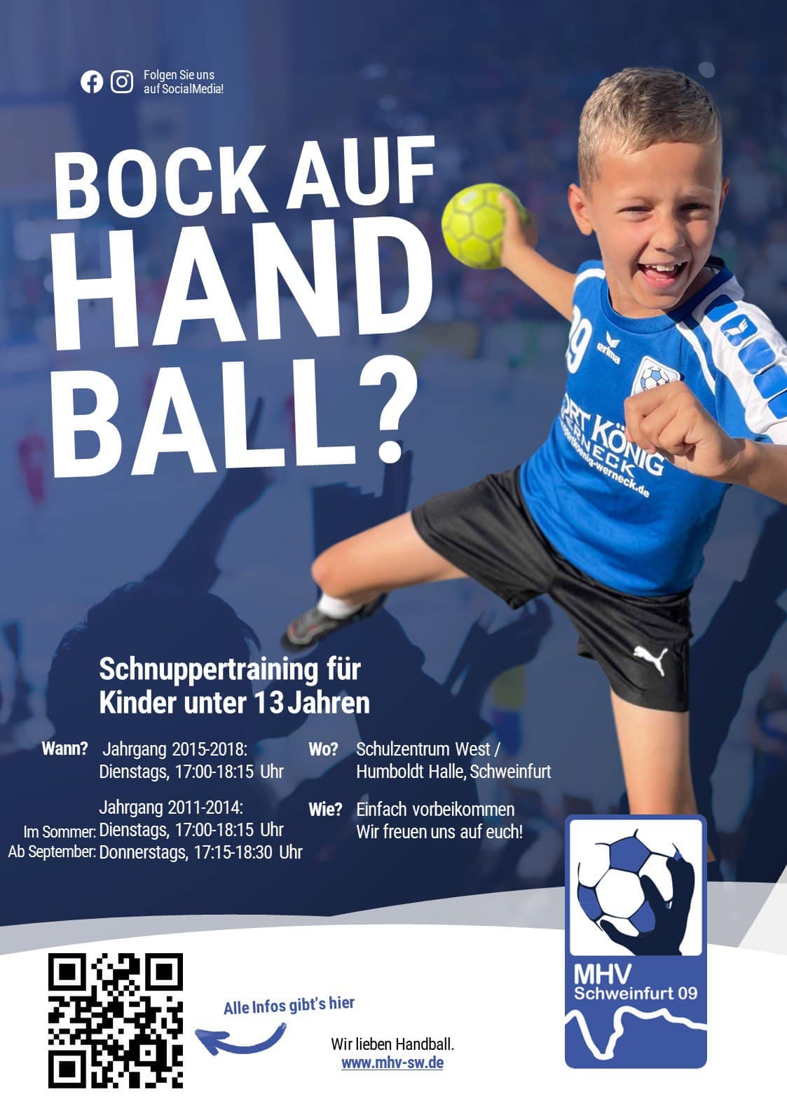 BOCK AUF HANDBALL? Unsere Trainings für eure Kinder - MHV Schweinfurt ...